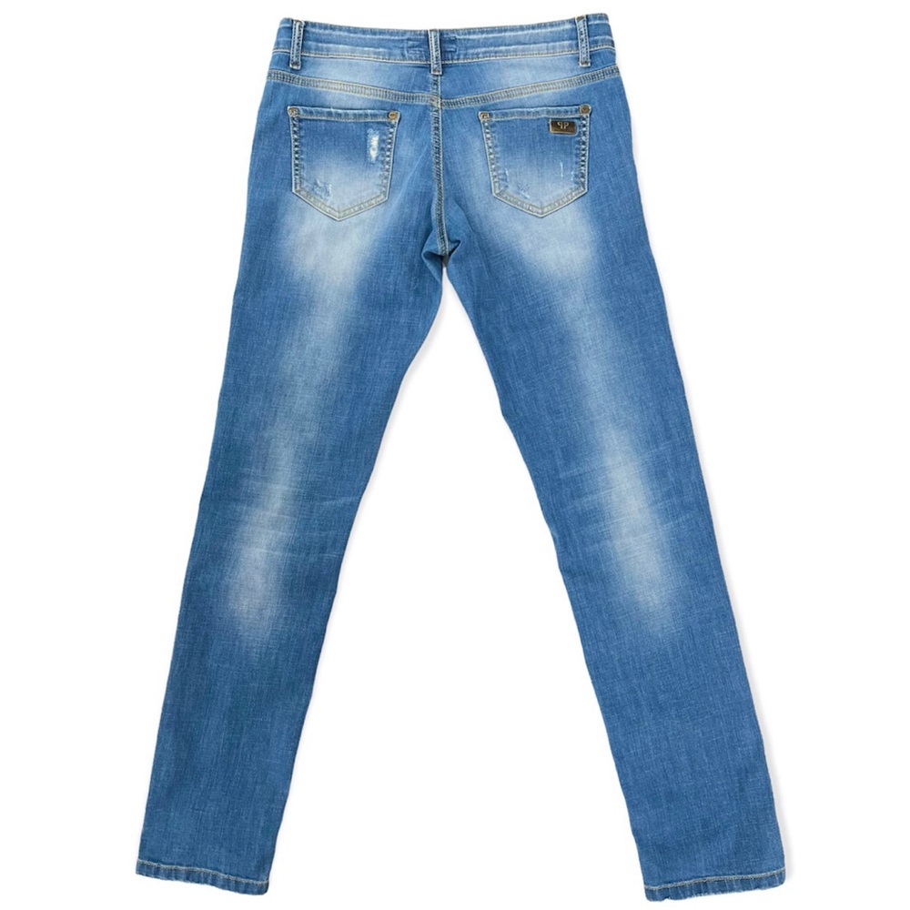 Philipp Plein Illegal Fight Club Slim Cut Jeans - Gem